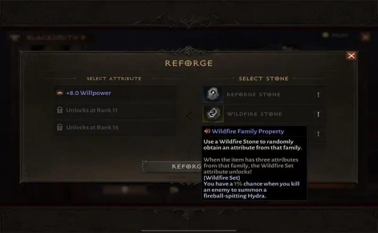 Diablo Immortal: Reforge Stones Guide - Games Fuze
