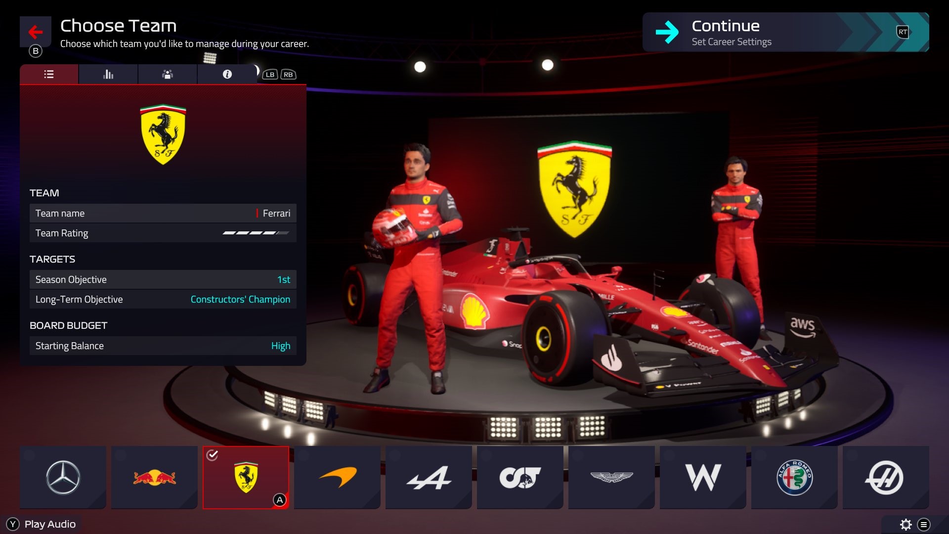 F1 Manager 2022: Best Teams to Manage - Games Fuze