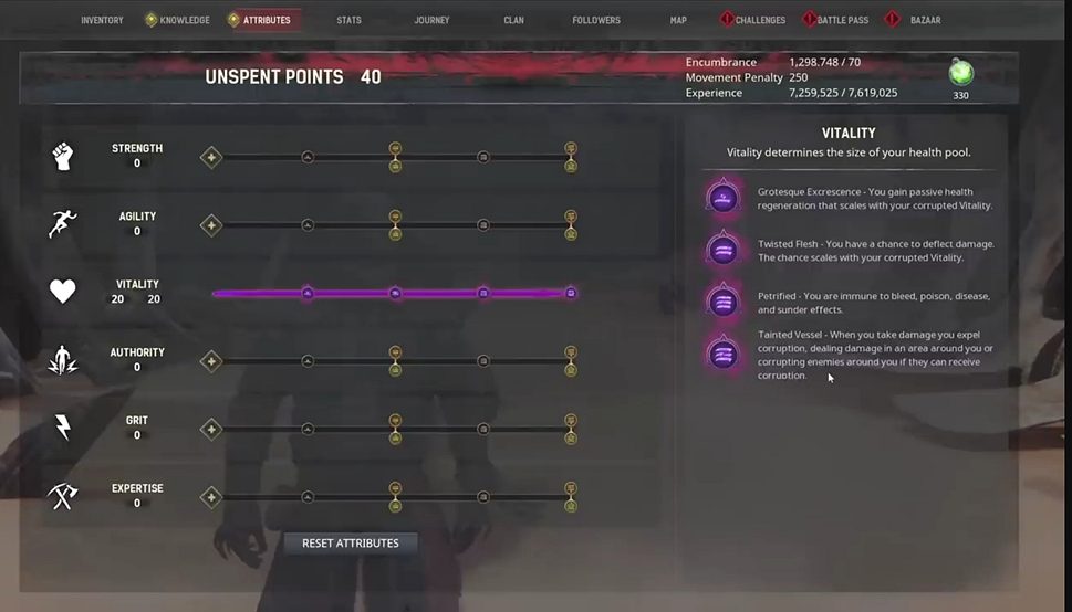 Conan Exiles: Ultimate Attributes Guide | Corrupted vs. Uncorrupted ...