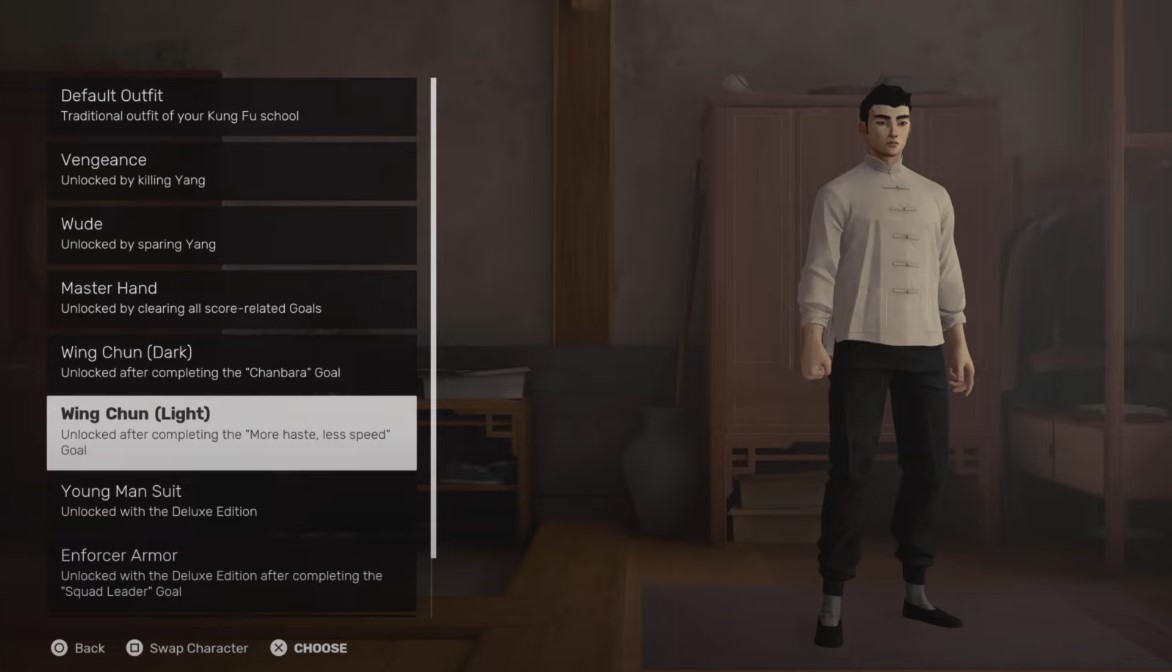 How to Unlock Wing Chun Light and Stunt Double Outfit - Sifu - Games Fuze
