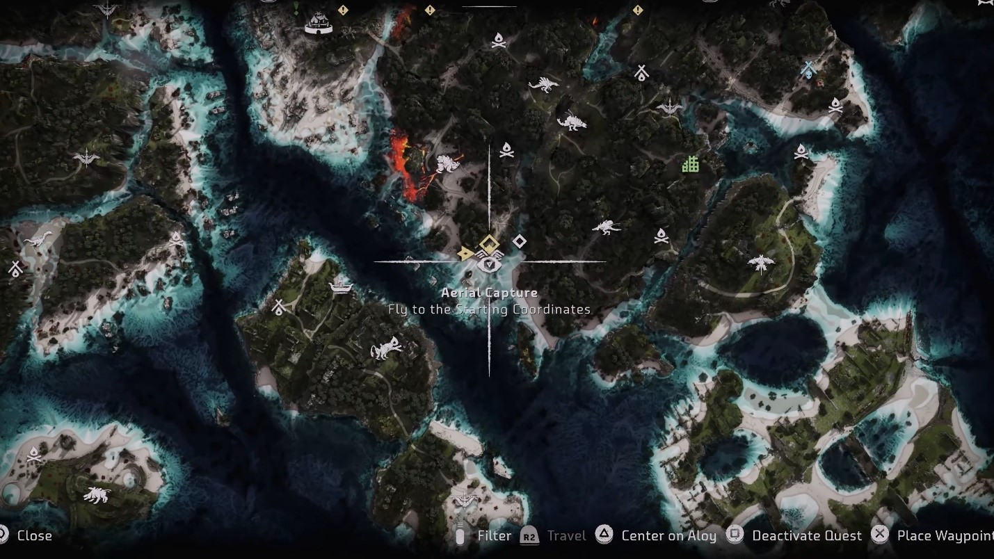 All Aerial Capture Locations in Horizon Forbidden West Burning Shores ...