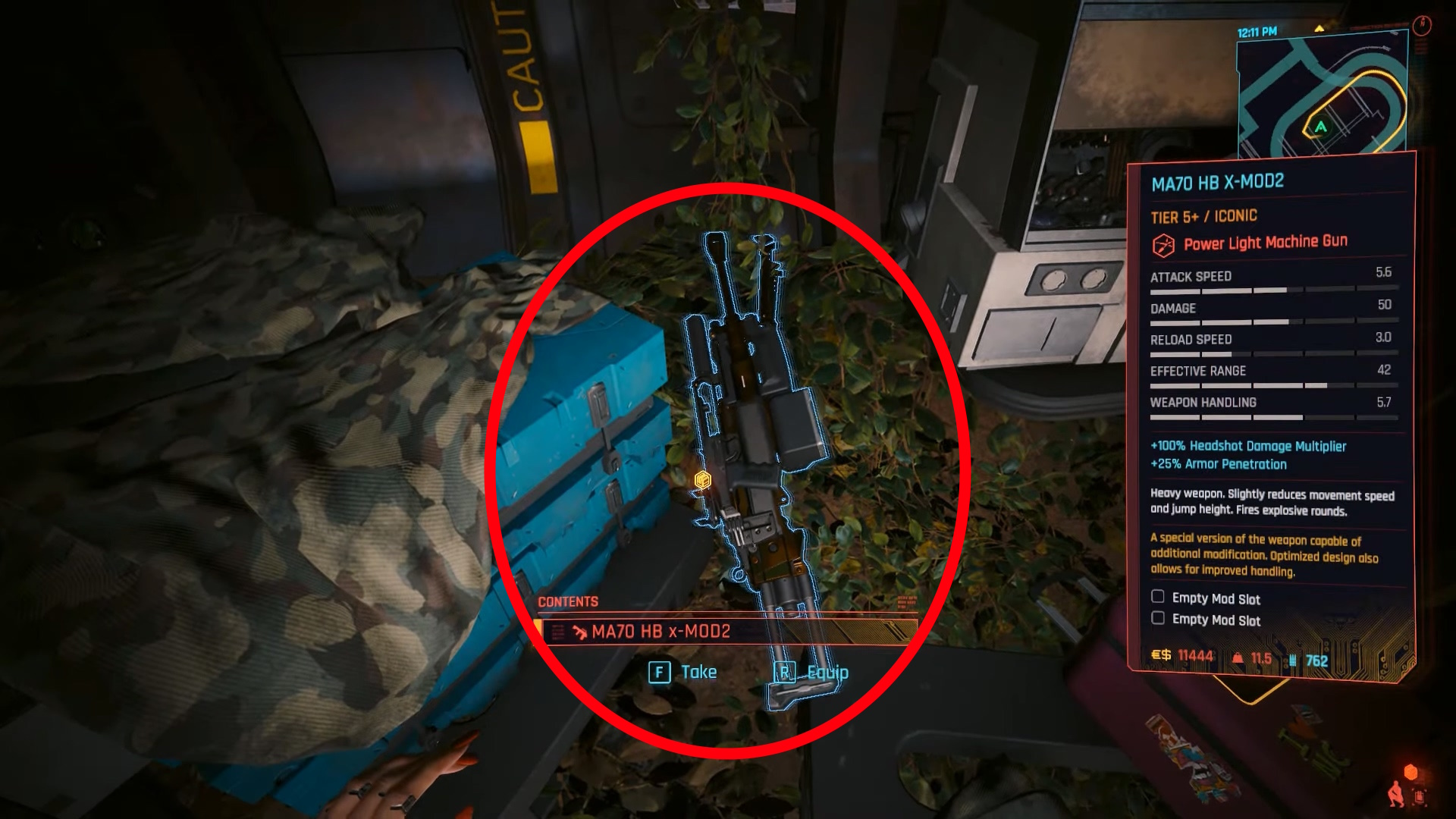 Cyberpunk 2077: How To Get MA70 HB X-MOD2 | New Secret Iconic LMG ...