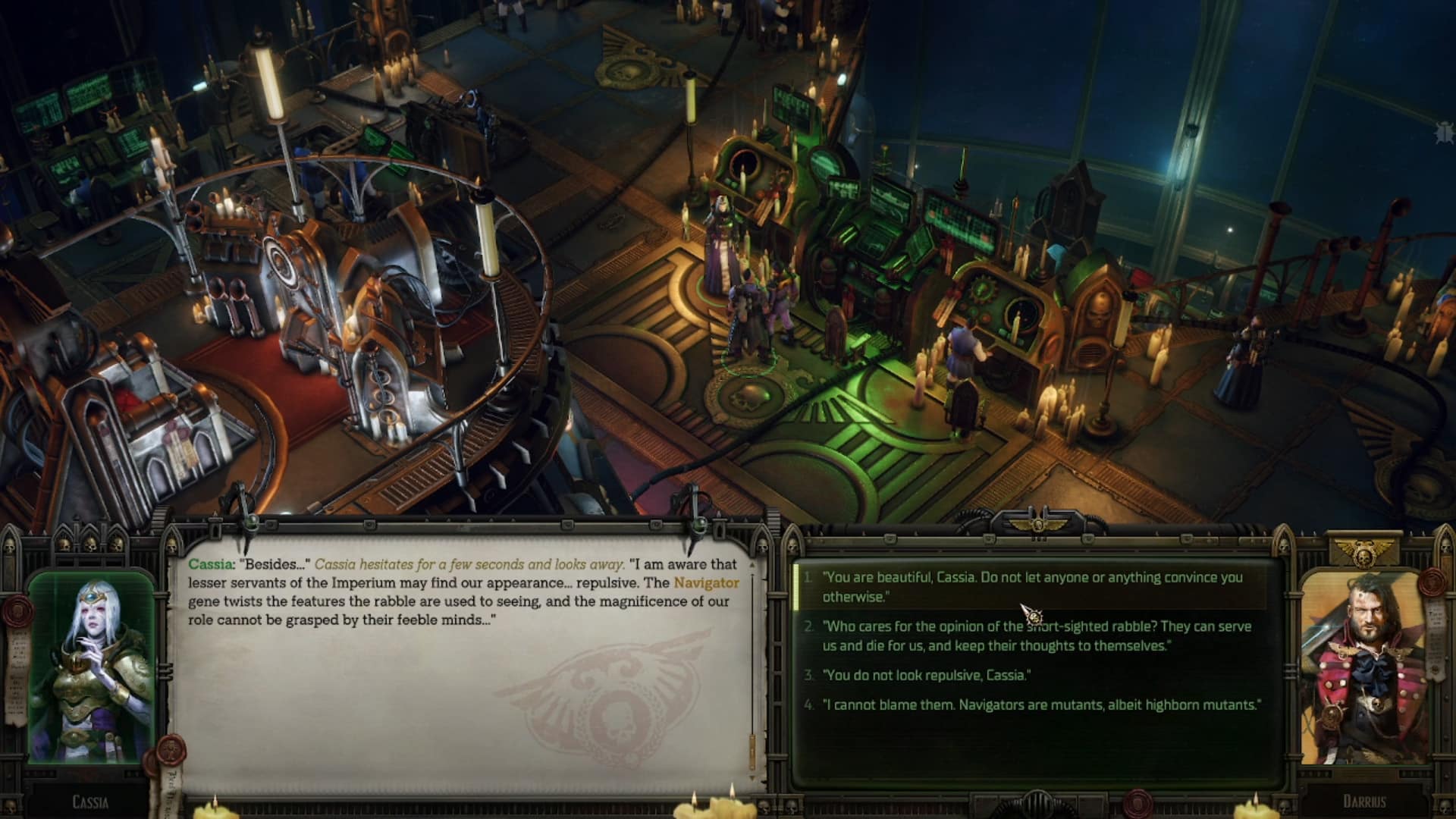 Which Gift To Get Cassia in Warhammer 40k Rogue Trader - Games Fuze
