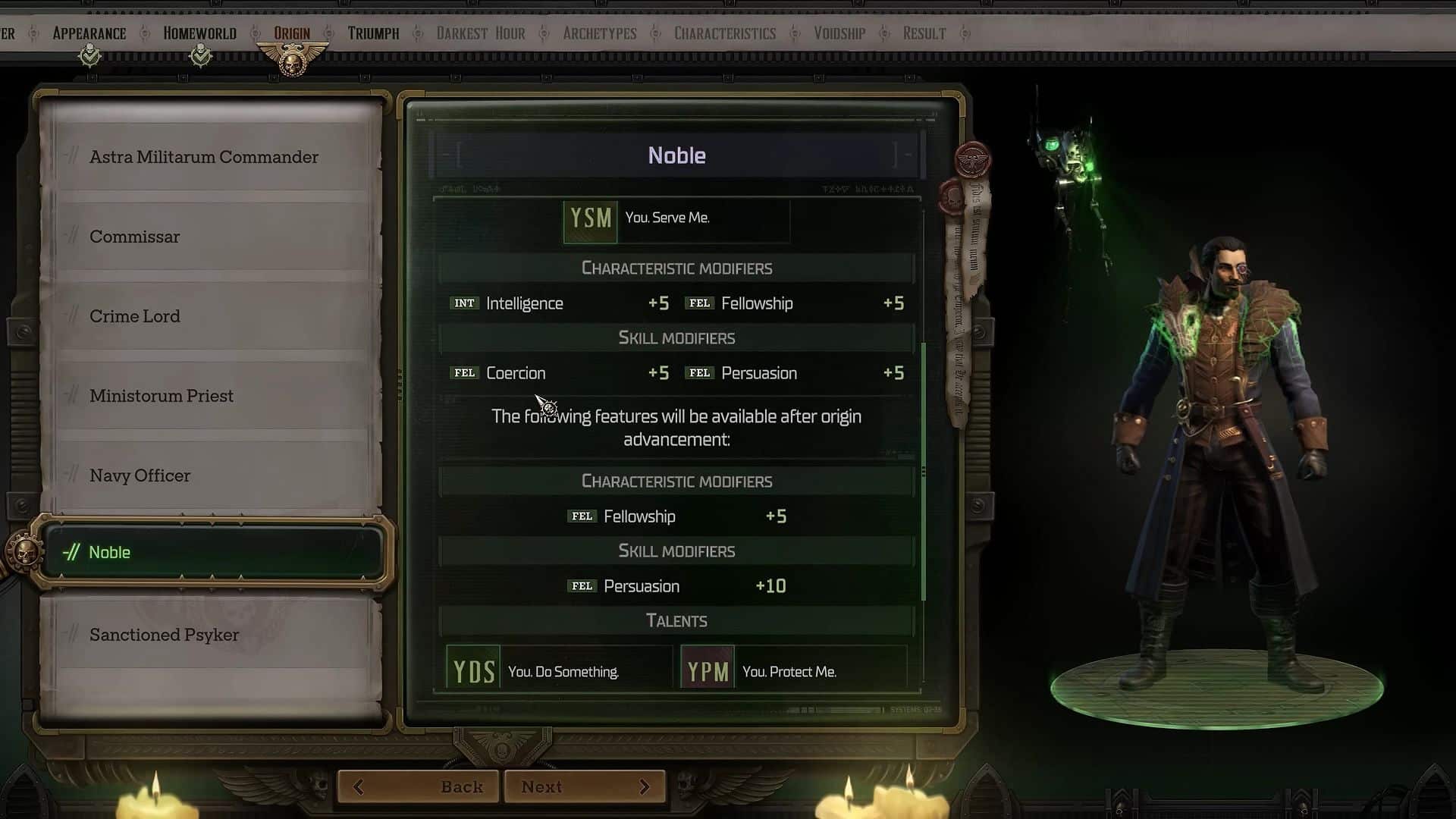 Officer Noble Build Guide (Best Archetype Buffer & Party Face) in ...