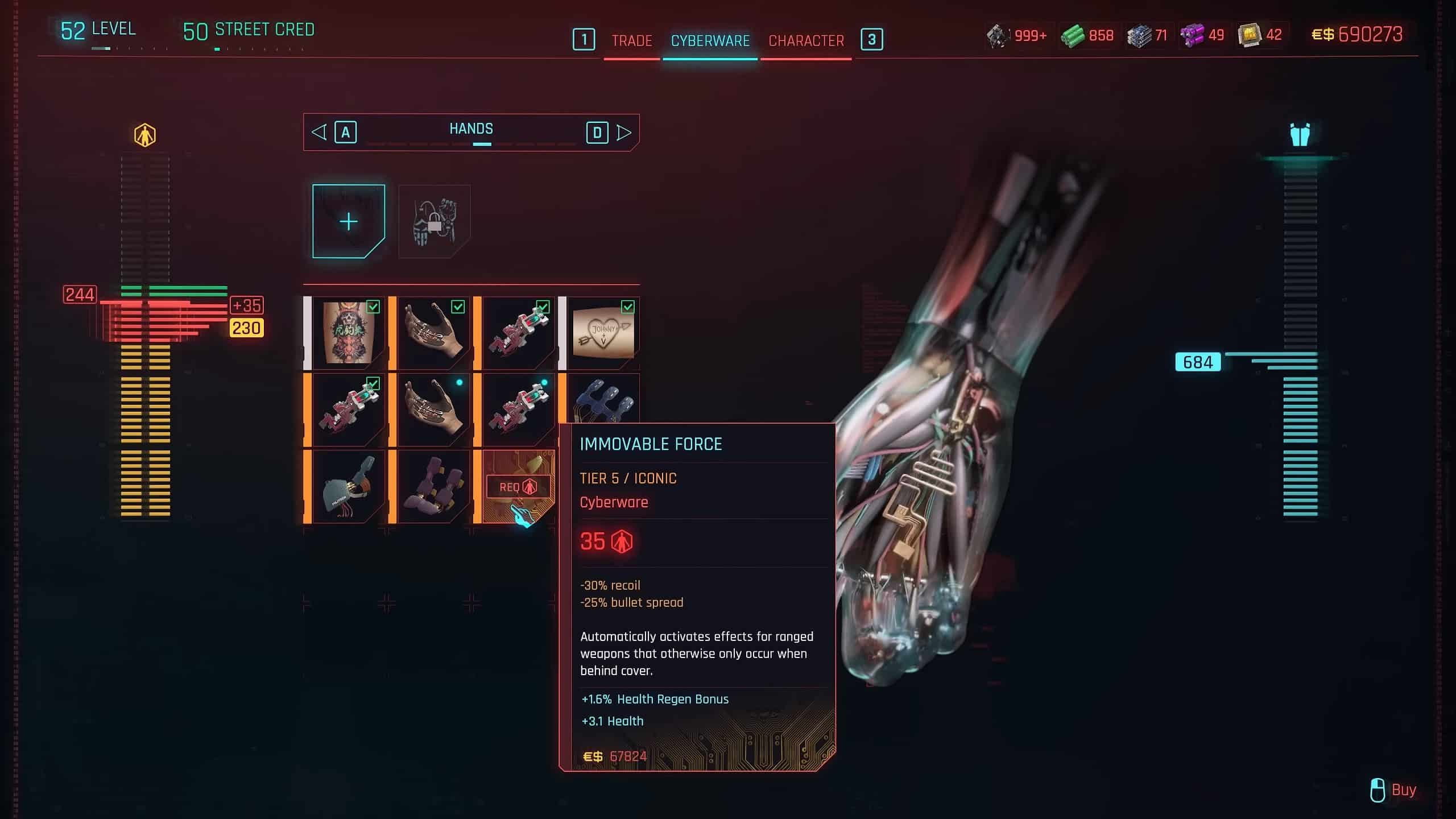 Cyberpunk 2077: Best Cyberware Tier List Phantom Liberty - Games Fuze