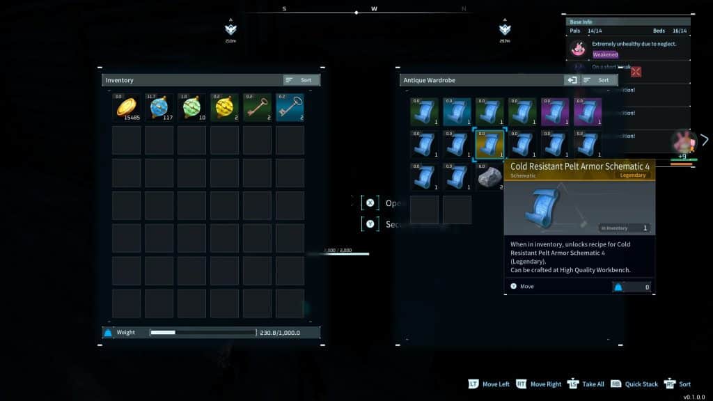 Palworld: All Legendary Weapons and Armor Schematics Locations - Games Fuze