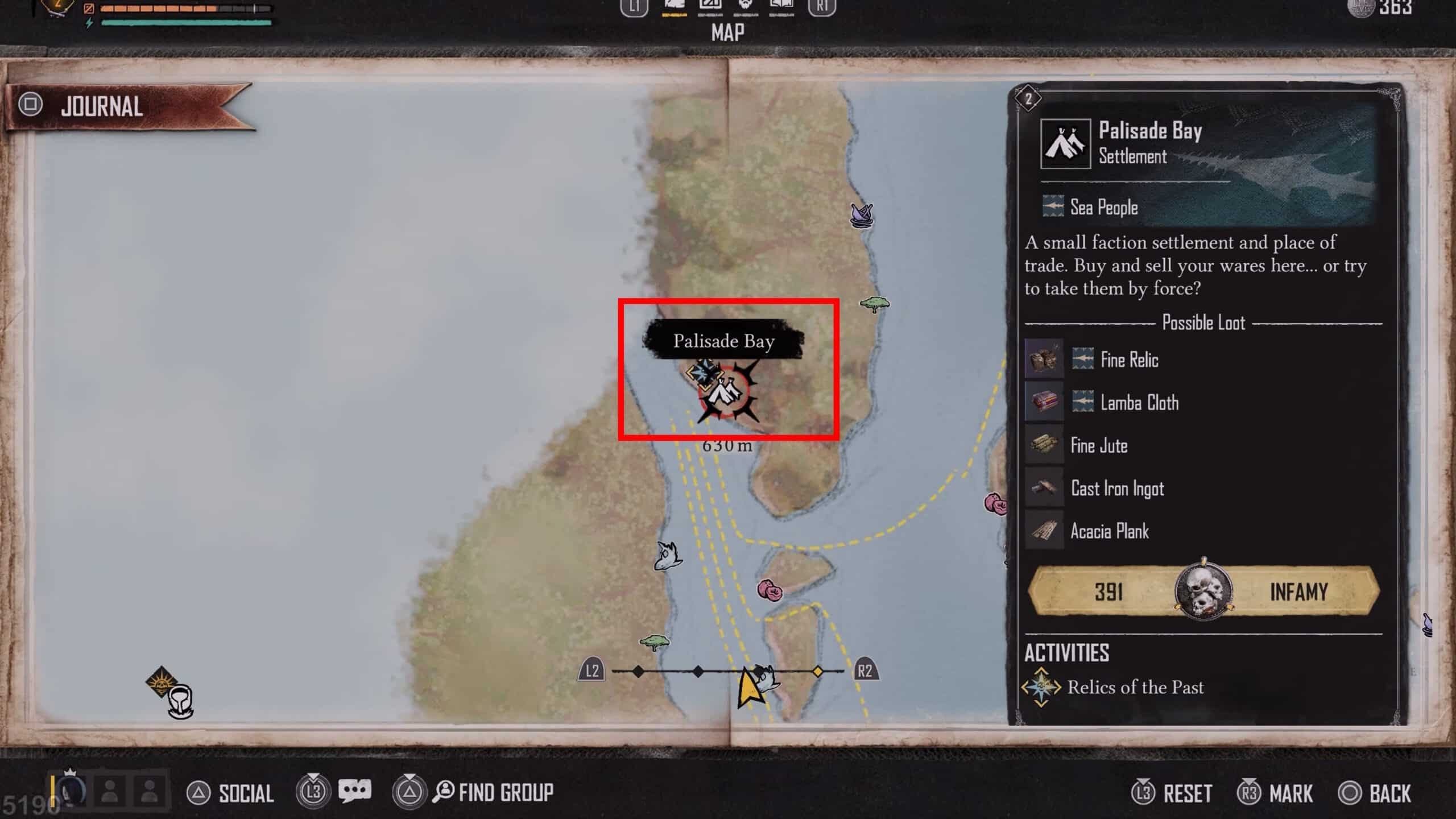 Skull and Bones: Relics of the Past Treasure Map Solution - Games Fuze