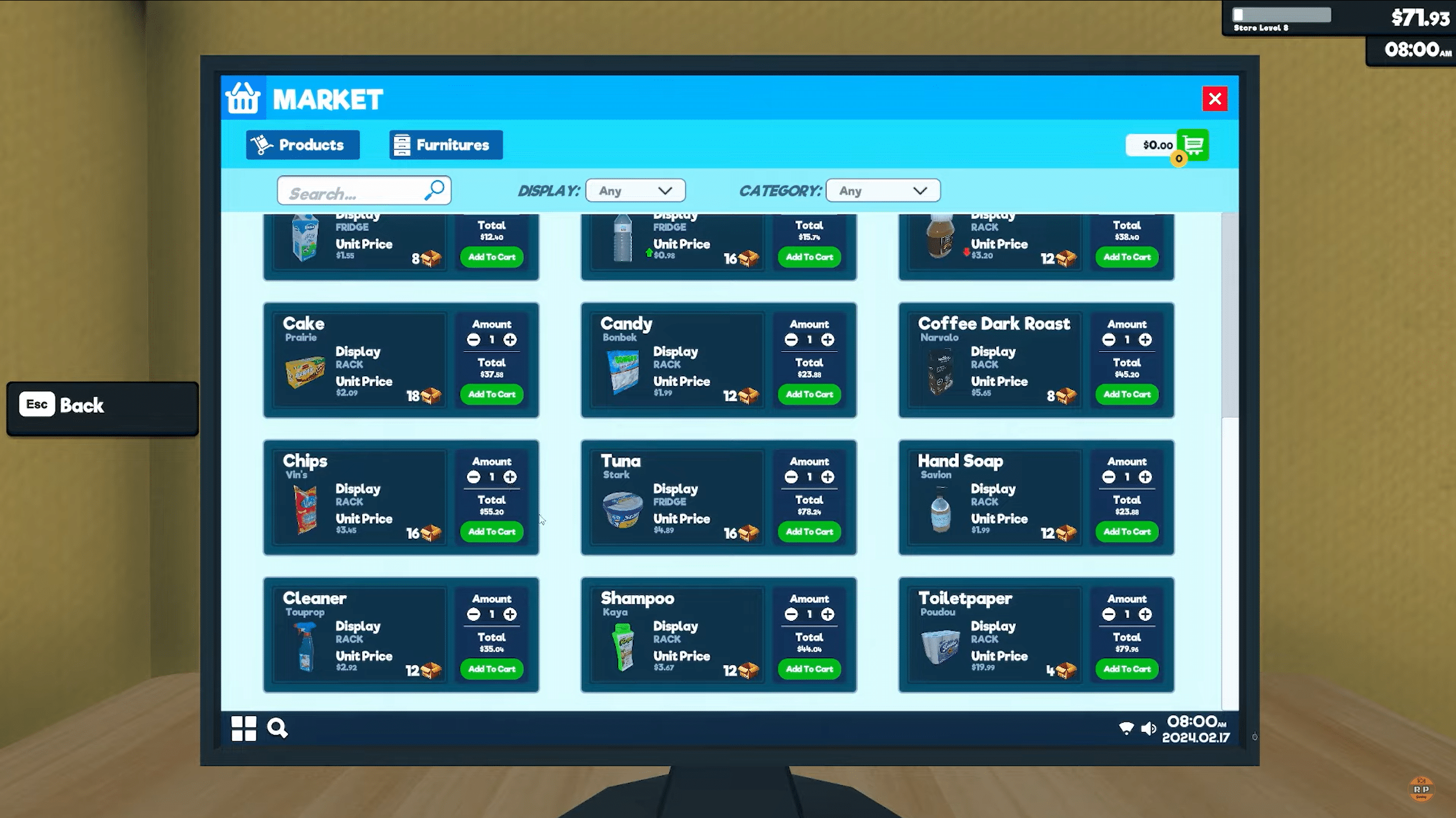 Supermarket Simulator: Stocking/Storage Guide - Games Fuze
