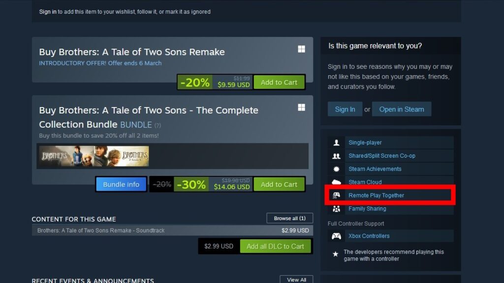 Brothers: A Tale of Two Sons Remake: Does it Have Online Co-Op?