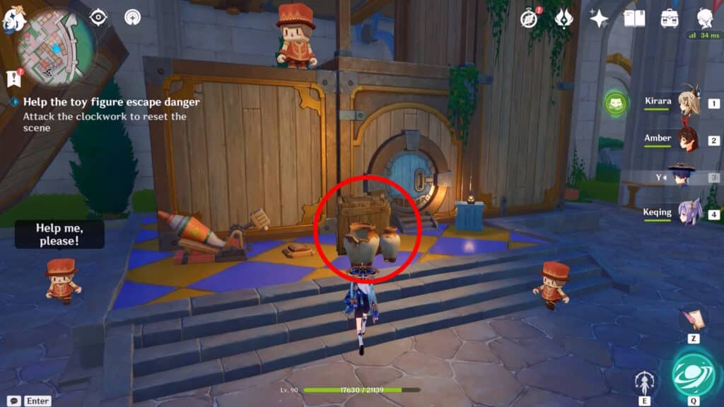 Genshin Impact: Help the Toy Figure Escape Danger Guide - Games Fuze