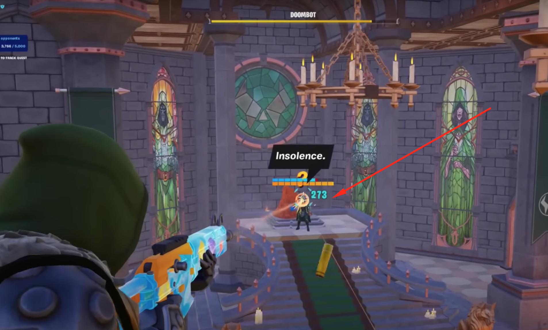 Fortnite: Eliminate an Opponent With Doctor Doom's Monarch Pistol Guide