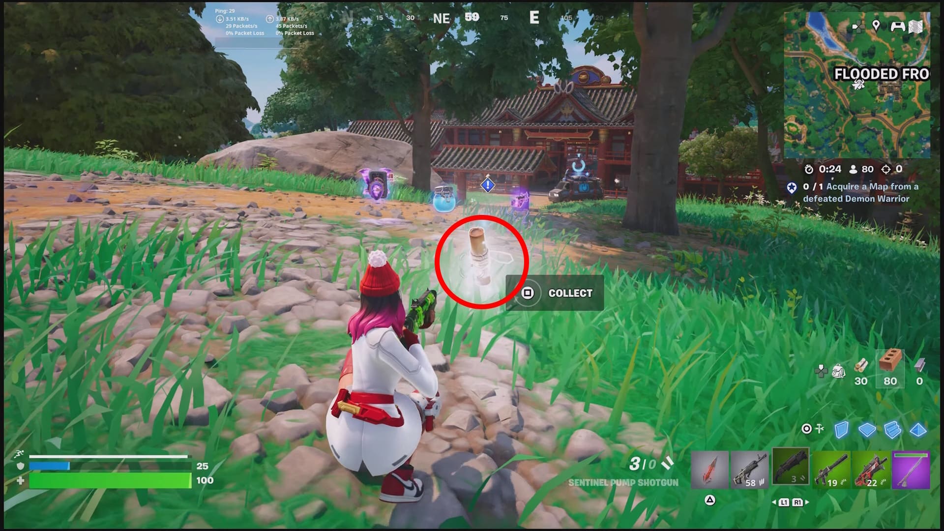 Fortnite: Acquire a Map From a Defeated Demon Warrior Location - Games Fuze