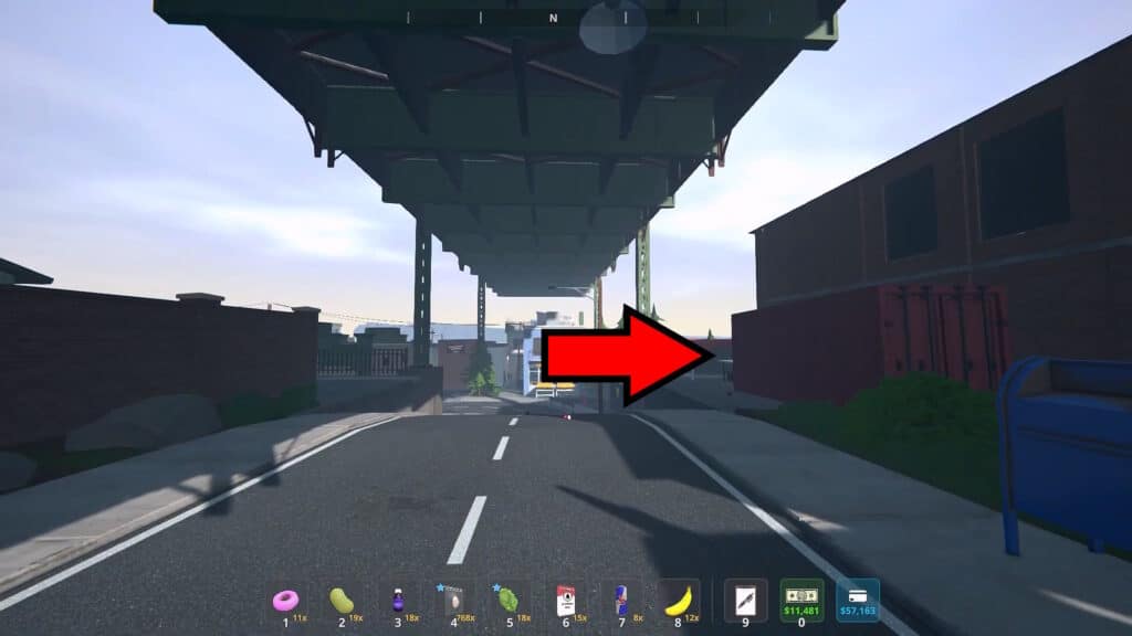 North End of Overpass Location in Schedule 1 - Games Fuze
