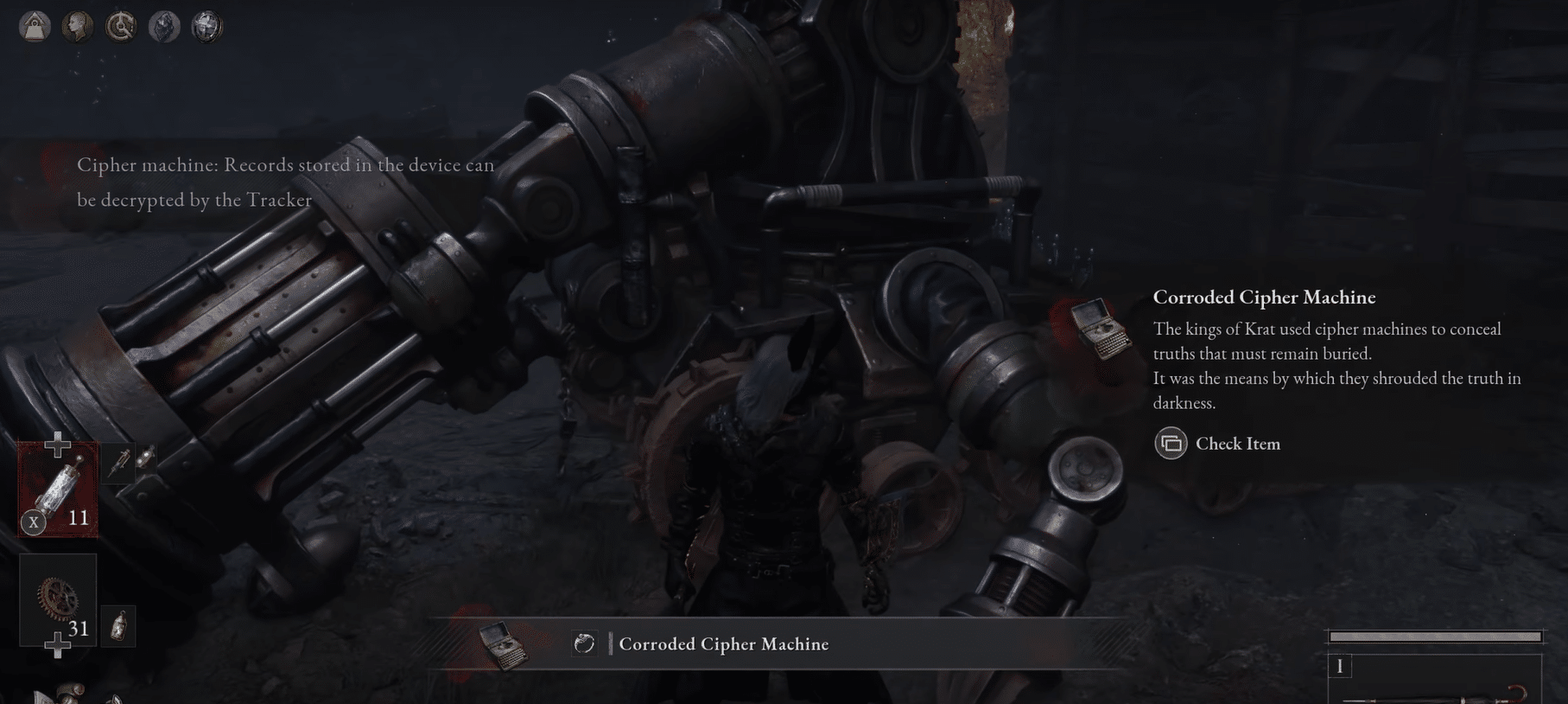 Corroded Cipher Machine Decrypt Guide in Lies Of P: Overture - Games Fuze