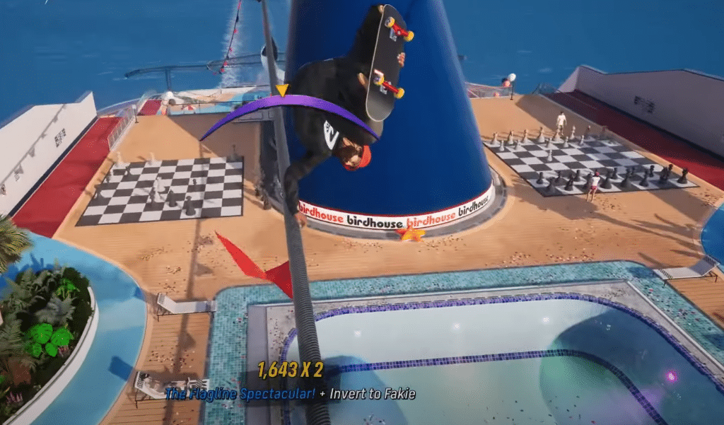How to Invert High Wires Cruise Ship Goals in Tony Hawk's Pro Skater 3 ...