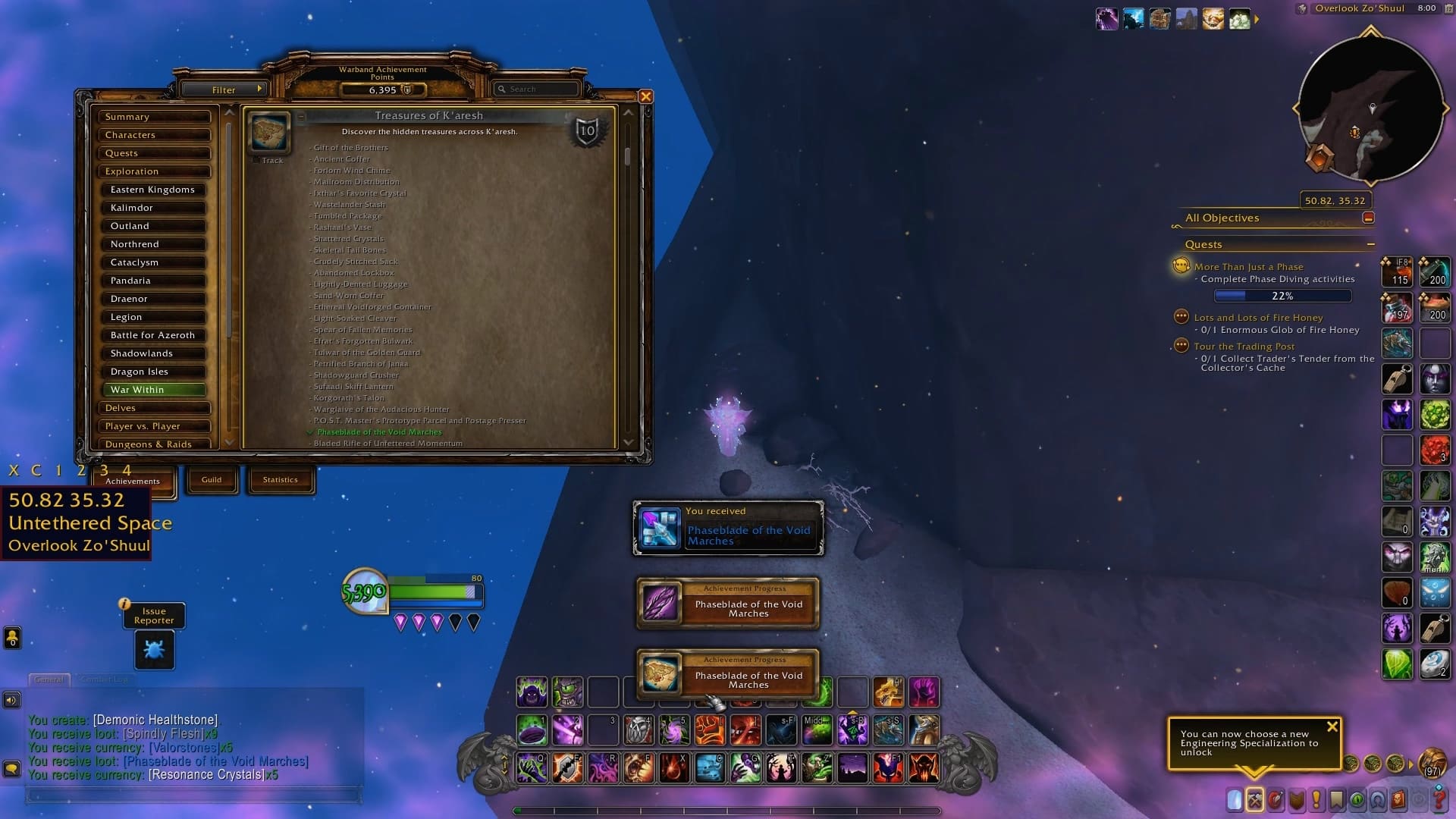 WoW: Phaseblade of the Void Marches Treasure Location - Games Fuze