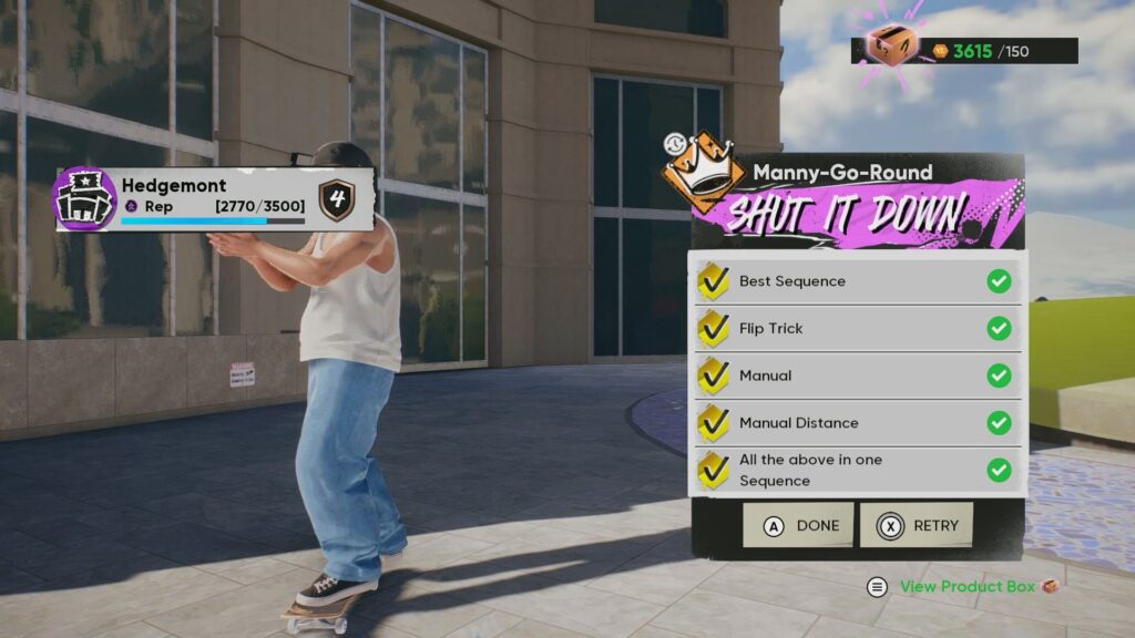 Skate 4 - Manny Go Round Goals Guide | All of the Above Sequence