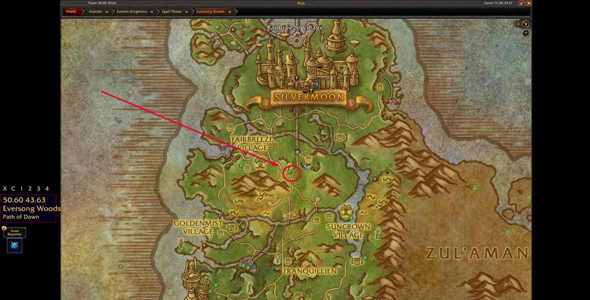 All Eversong Woods Skyriding Glyphs Locations in WoW Midnight - Games Fuze