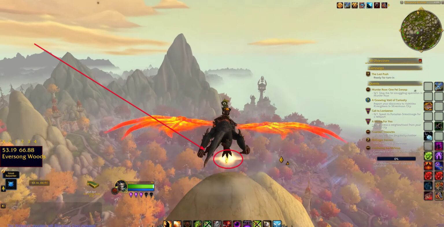 All Eversong Woods Skyriding Glyphs Locations in WoW Midnight - Games Fuze