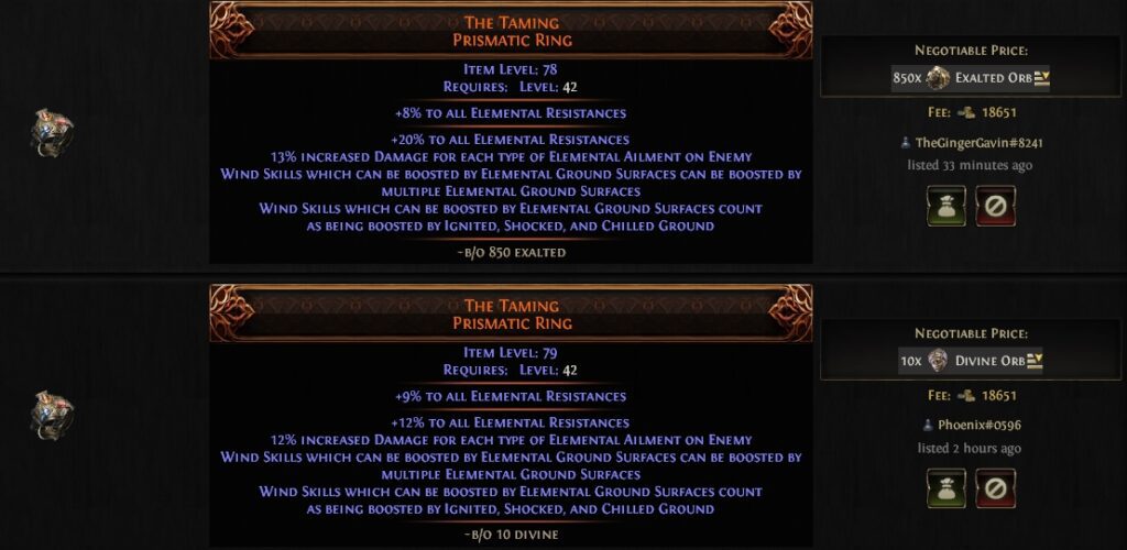 How to Get The Taming New Prismatic Ring Recipe in Path of Exile 2 ...