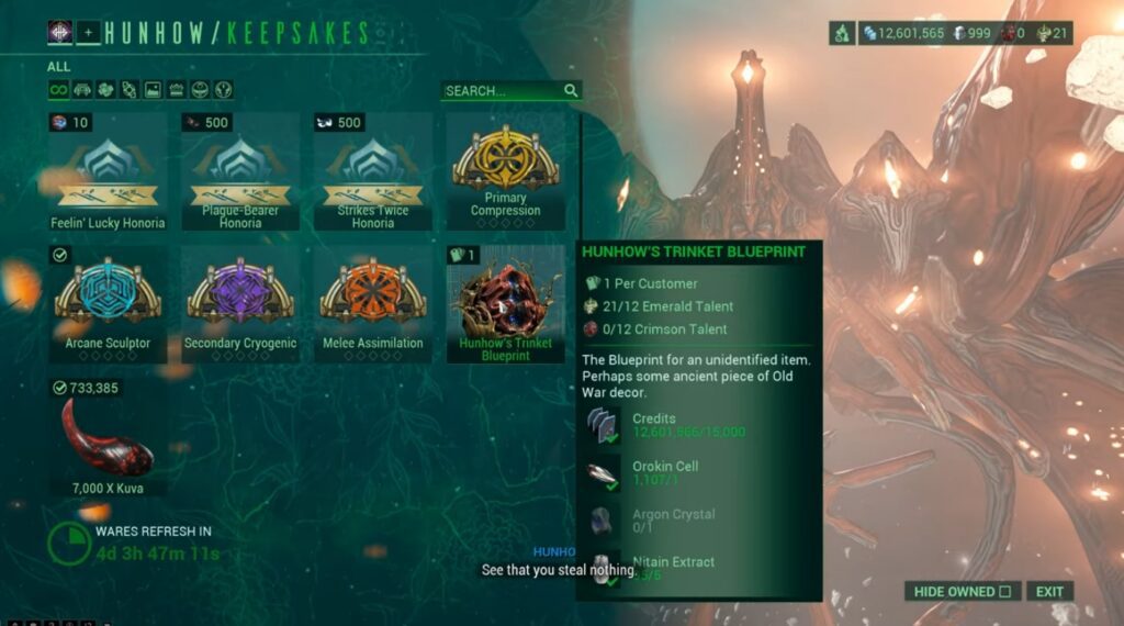 Warframe: How to Get War Prime in Jade Shadows Constellation - Games Fuze